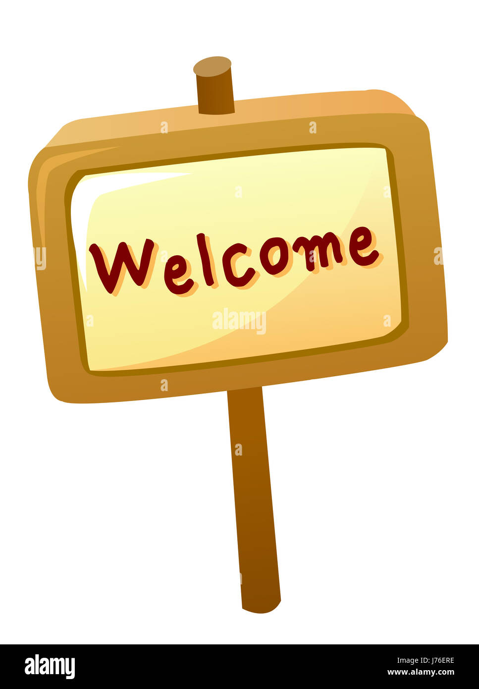 sign signal board wood welcome object isolated model design project ...