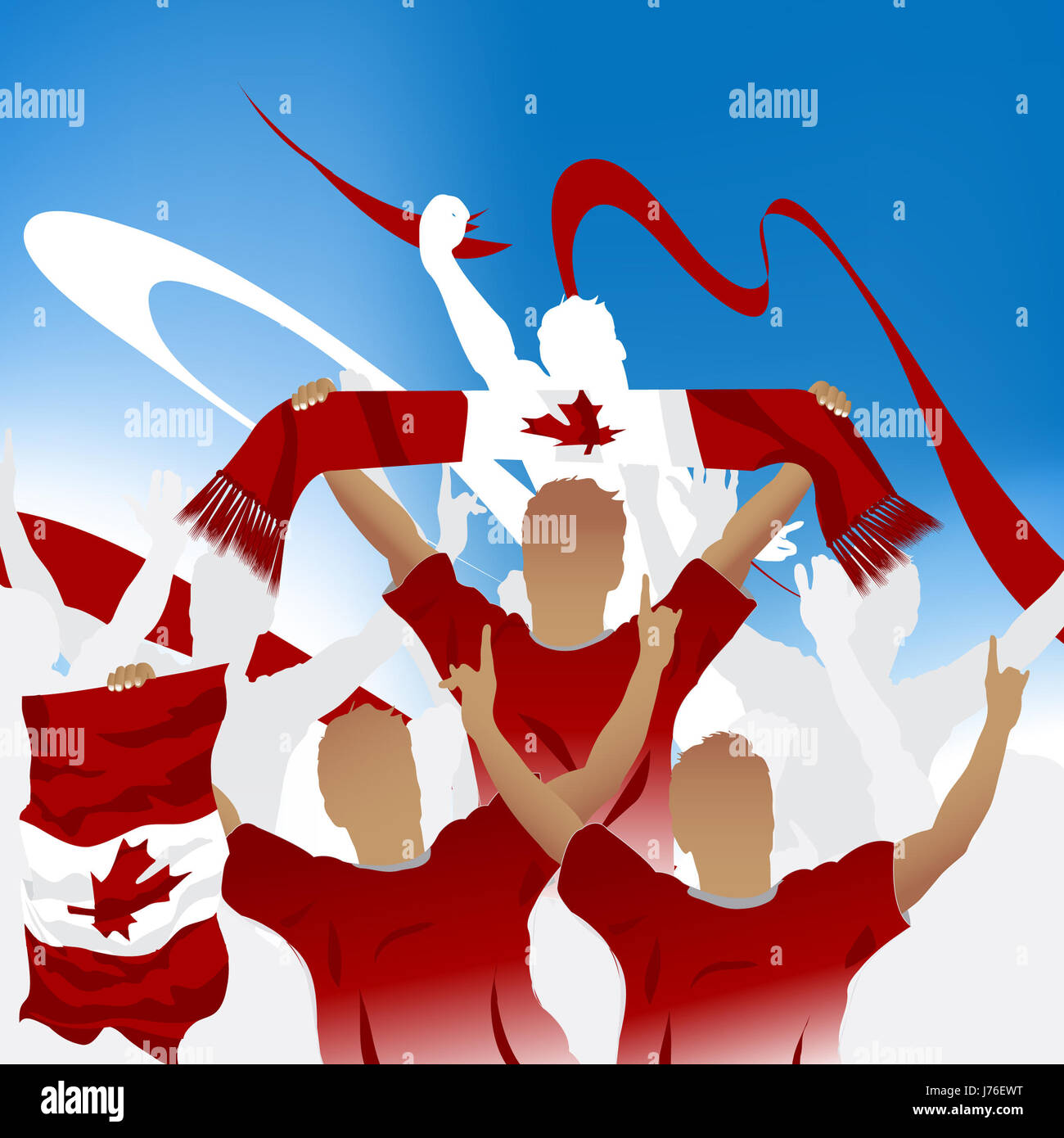 sport sports asia uniform illustration canada flag canadian humans ...