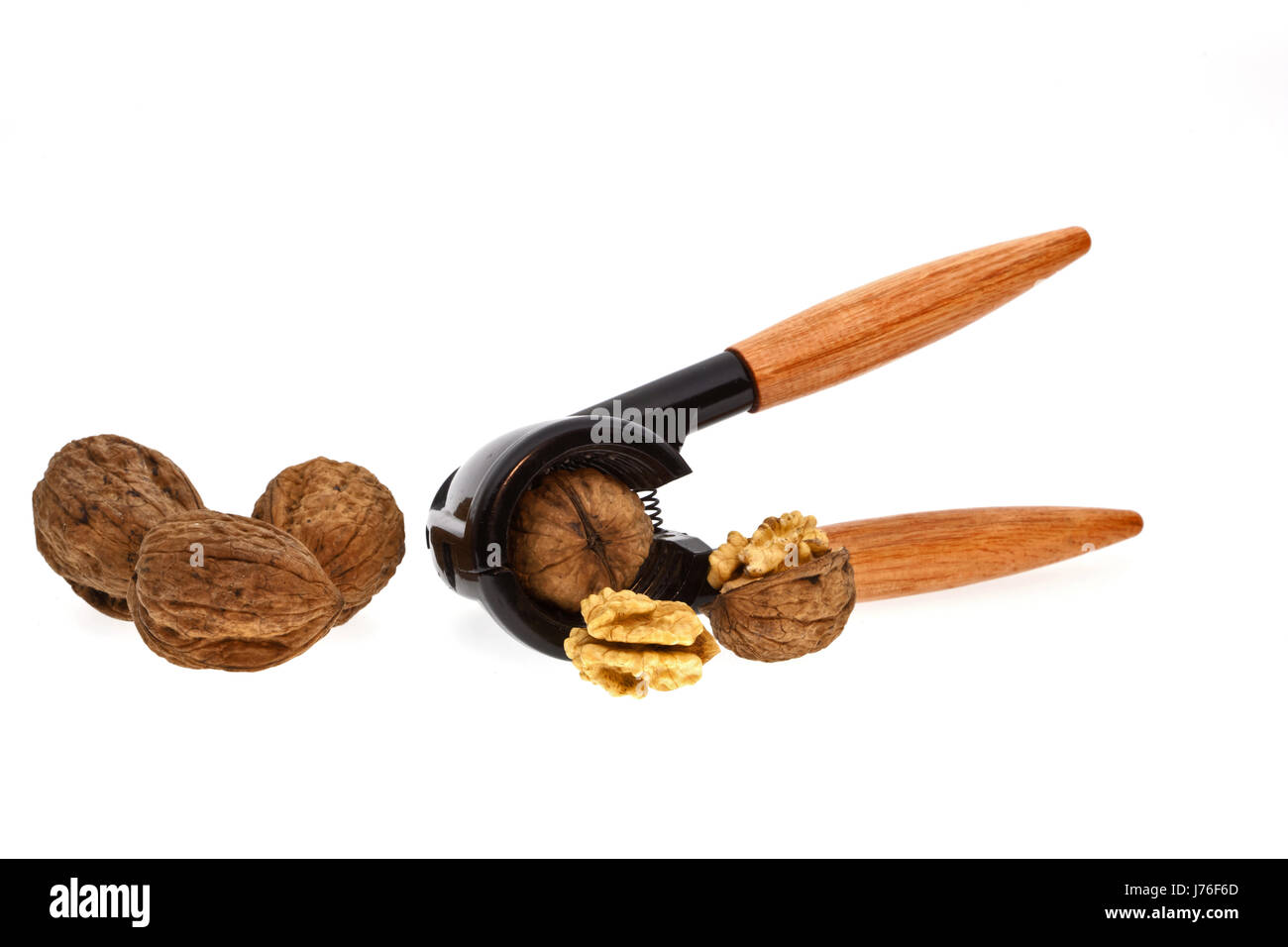 walnuts with nutcracker Stock Photo - Alamy