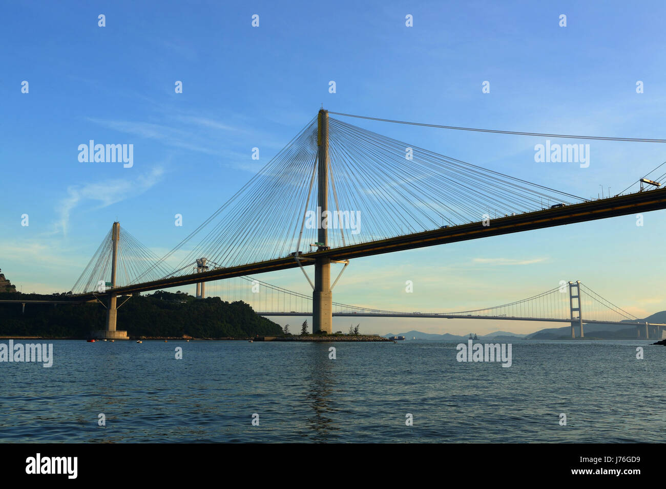 bridge modern modernity engineering traffic transportation bridge lines ...