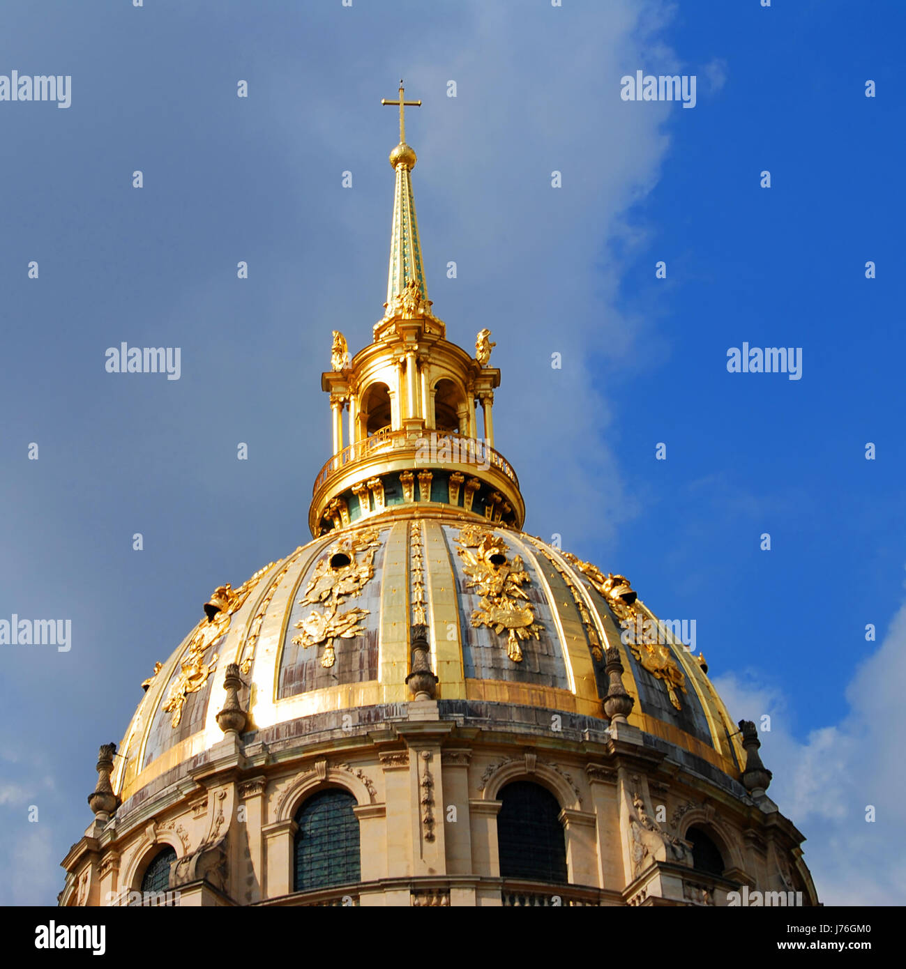 paris invalides blue church city town monument art culture colour ...