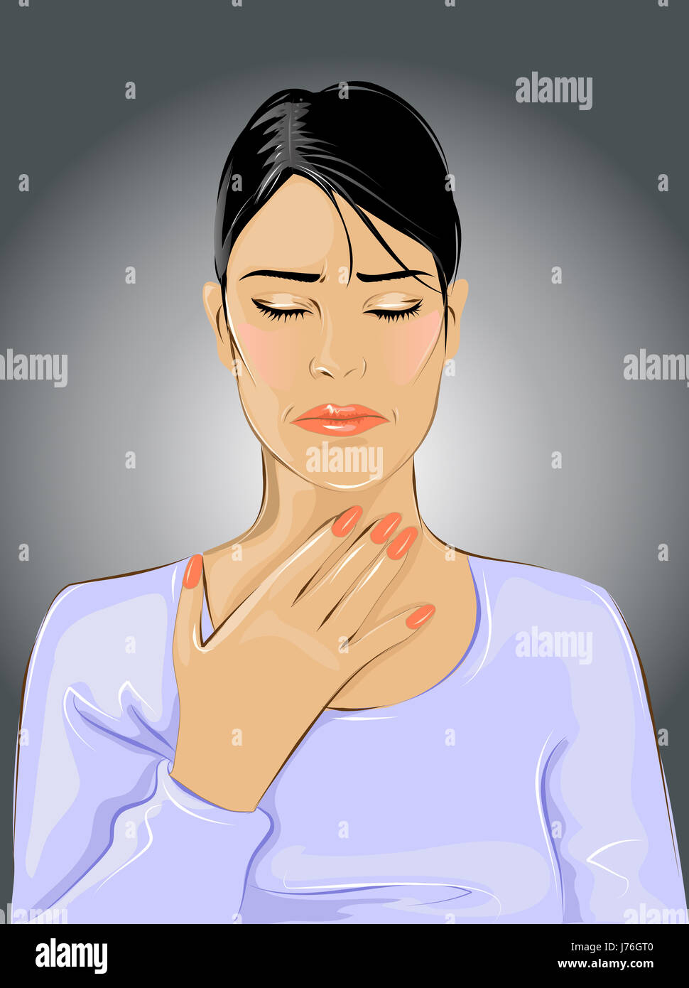 woman health illustration ache means agent medicine drug remedy ...