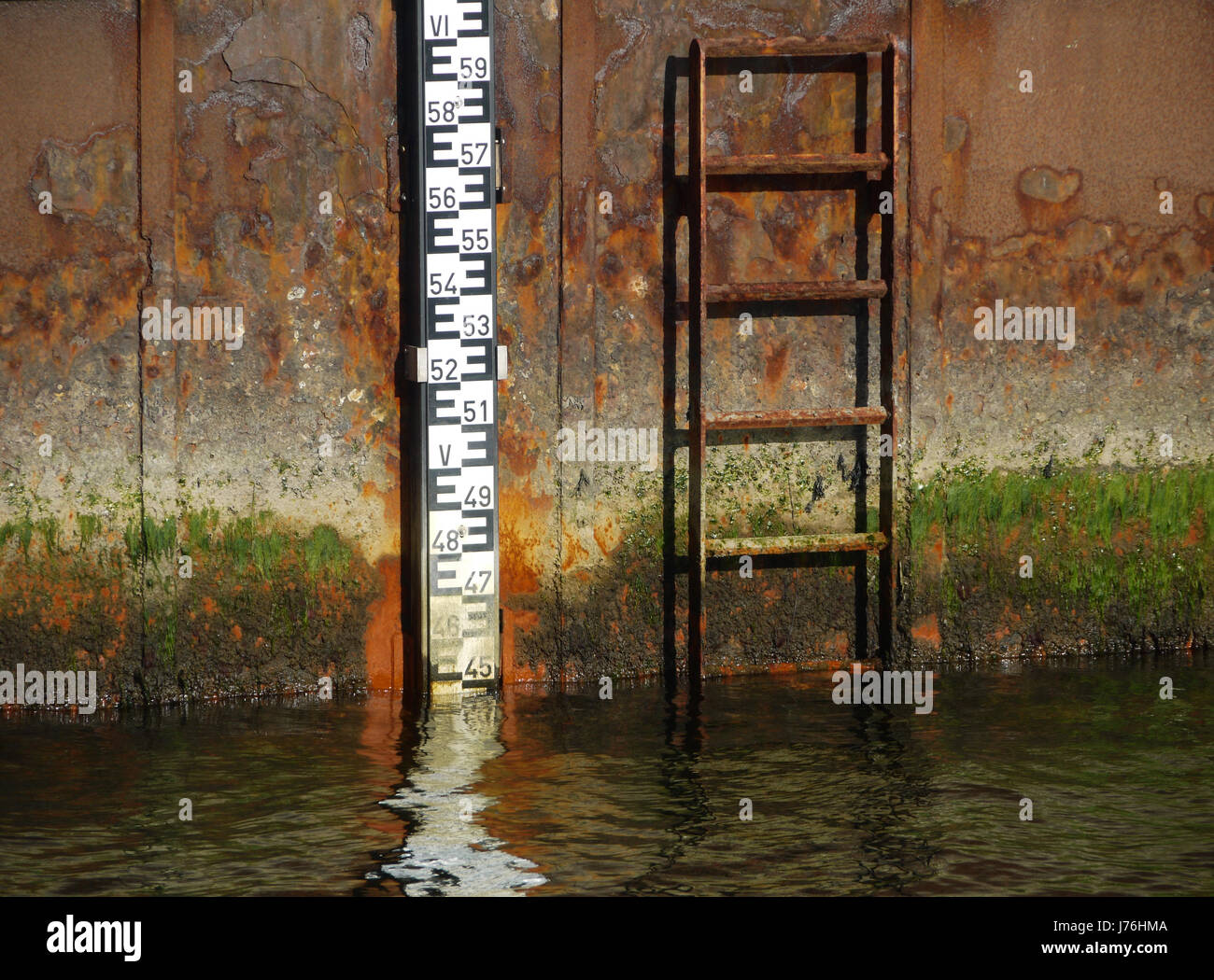 water level gauges Stock Photo - Alamy
