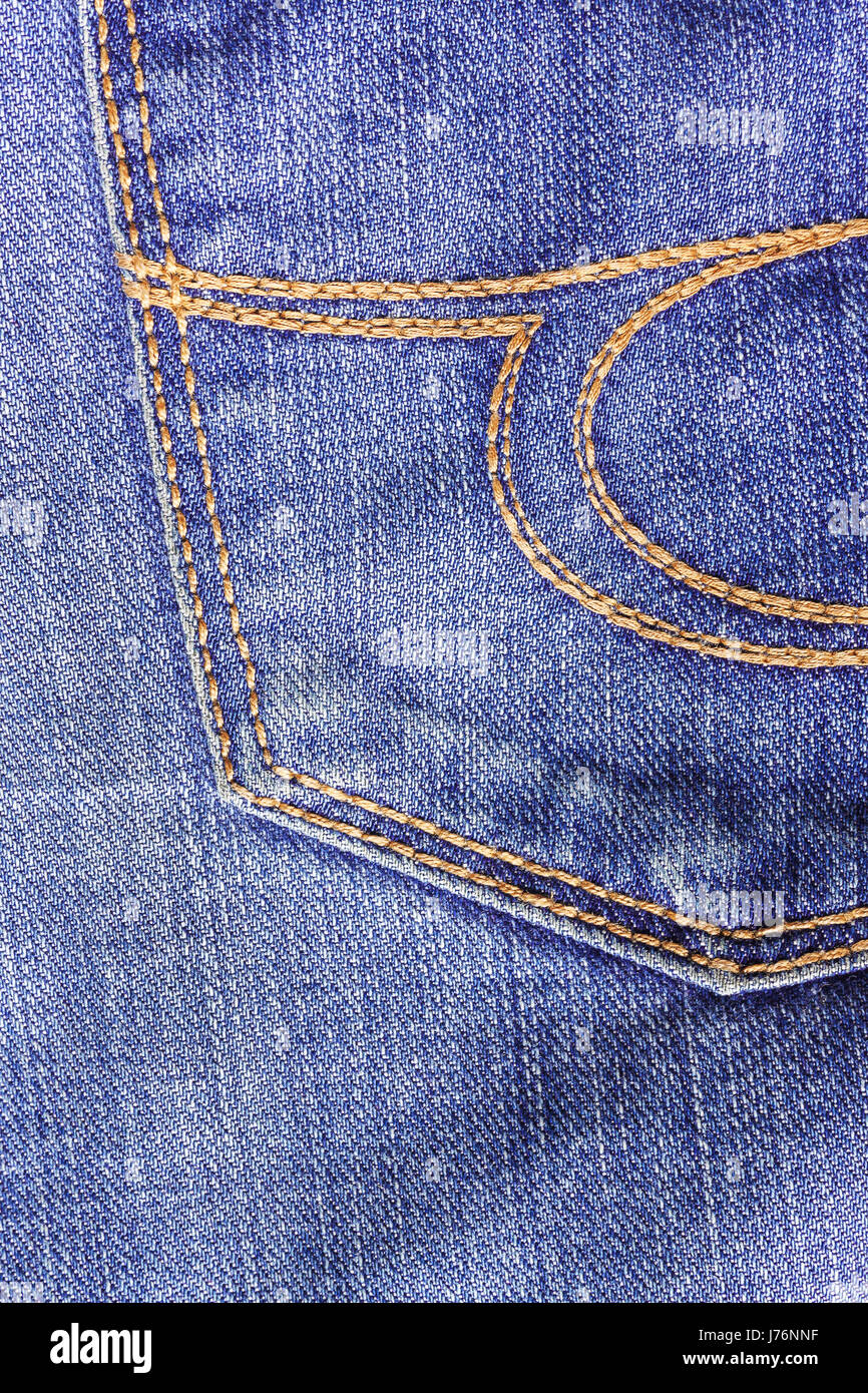 Jeans close-up, old, pocket back, front, crumpled, ragged Stock Photo ...