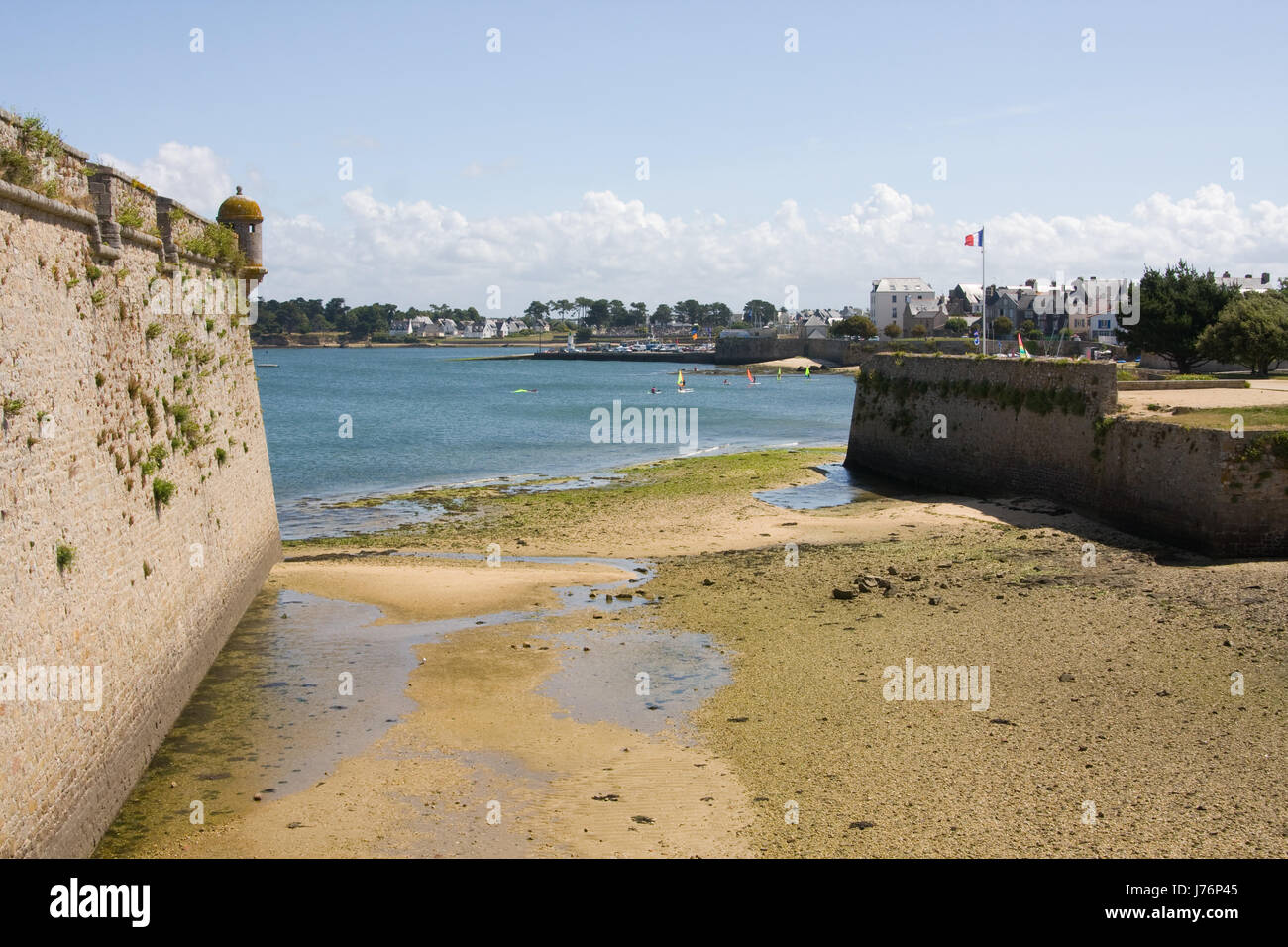 fortress brittany salt water sea ocean water tower france fortress ...
