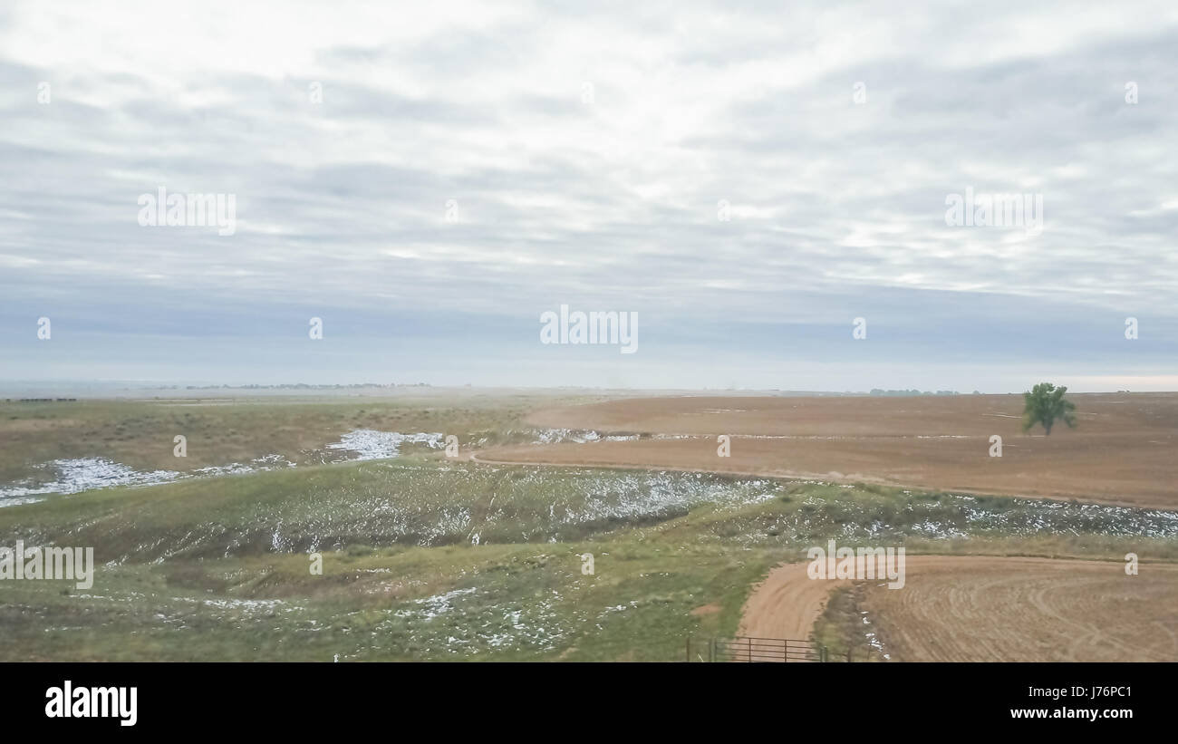 Arial view of the rural farmland in early Spring Stock Photo - Alamy
