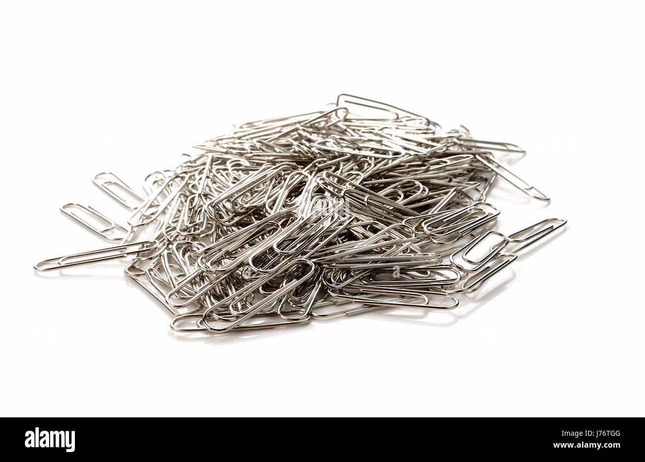 paper clip on white Stock Photo - Alamy