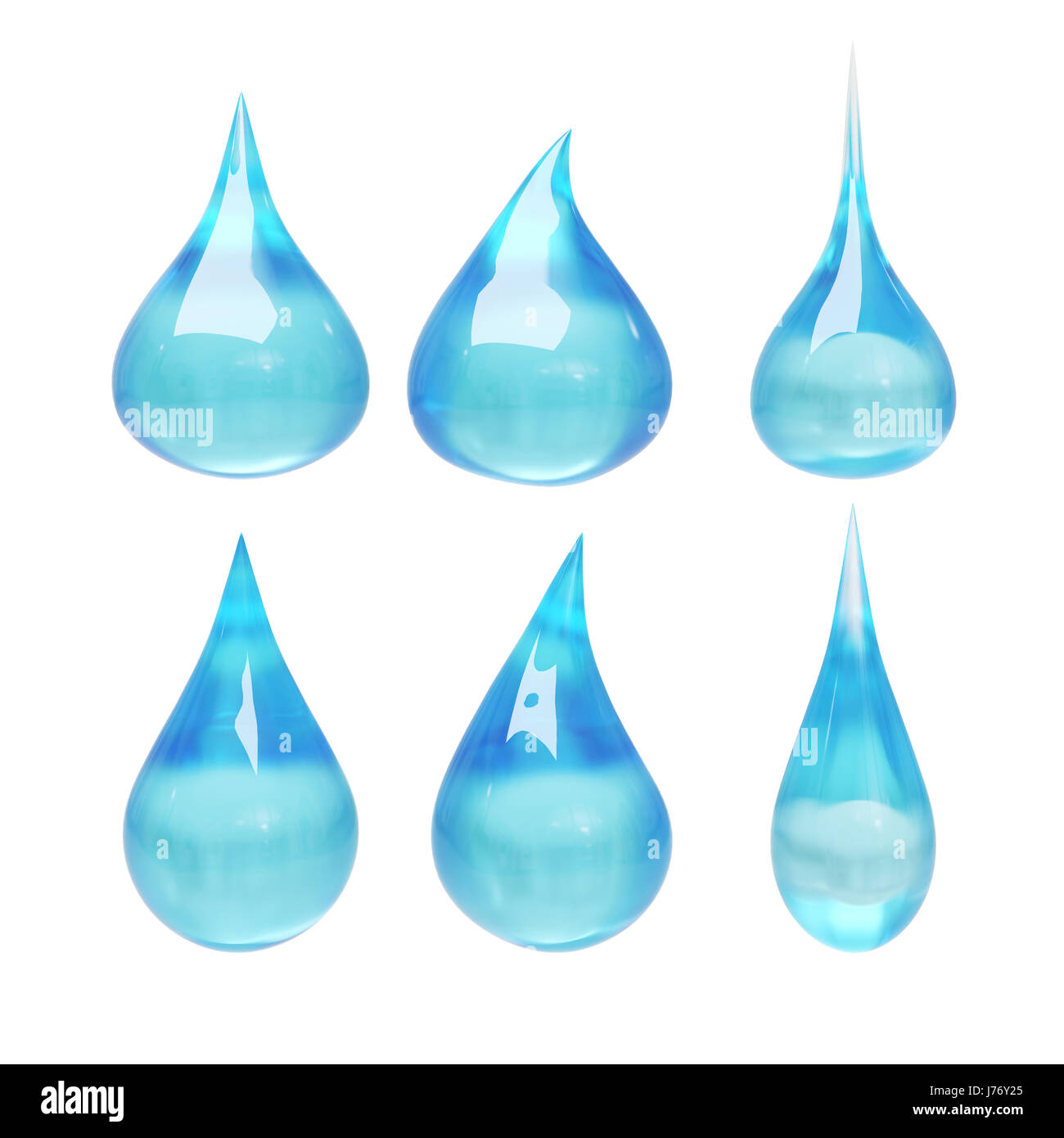 Dropping water drop Cut Out Stock Images & Pictures - Alamy