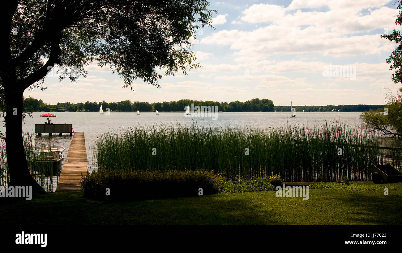 wandlitzsee wandlitz brandenburg berlin see barnim segelboot boot ...