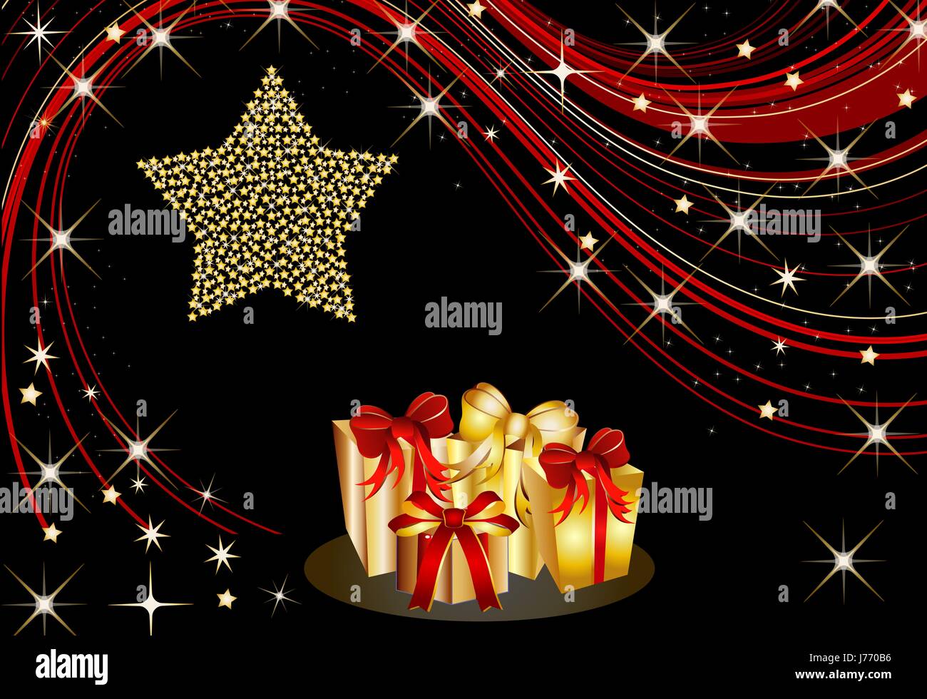 loop christmas card star backdrop background gold christmas xmas x-mas ...