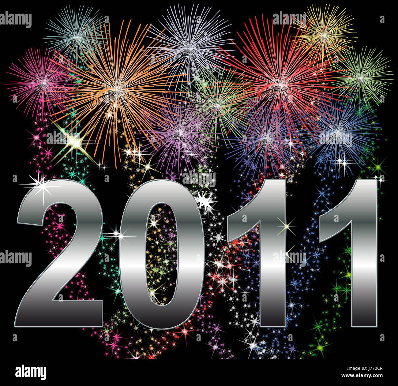 silvester new year rocket firework fireworks play of colours date time ...