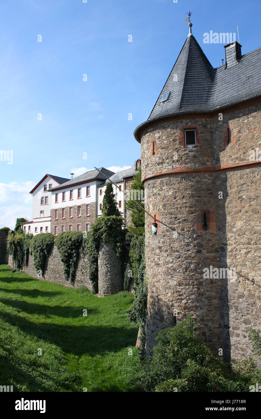 tower fortress watchtower fortification chateau castle tower tree ...