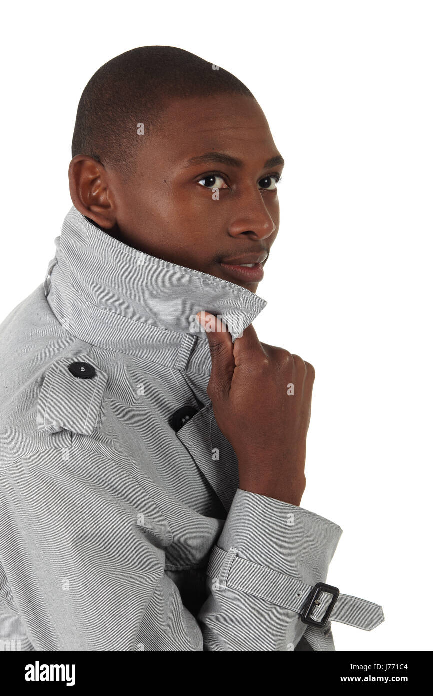 male masculine black swarthy jetblack deep black African business man ...