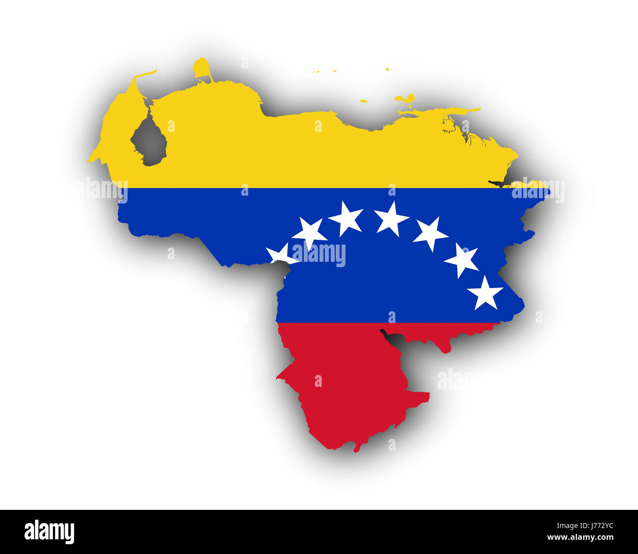 Map and flag of Venezuela Stock Photo - Alamy