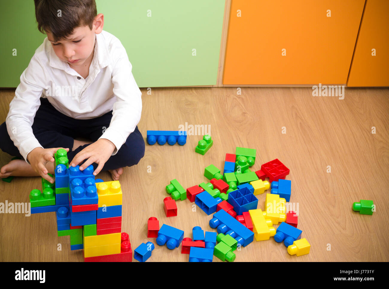 Boy Playing With Lego High Resolution Stock Photography and Images - Alamy