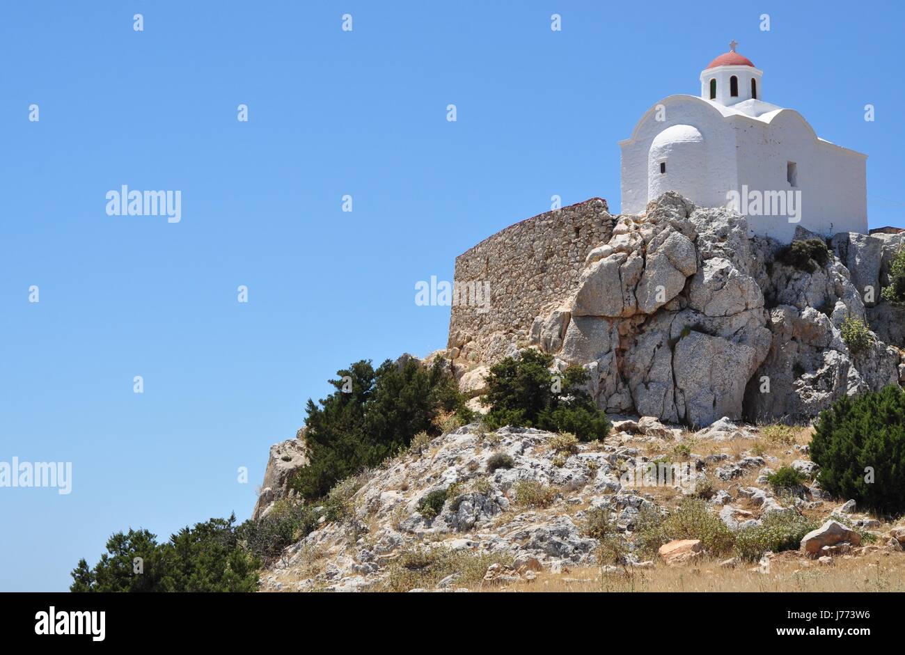 greece chapel greek rock trappings orthodox isle island belief remember ...