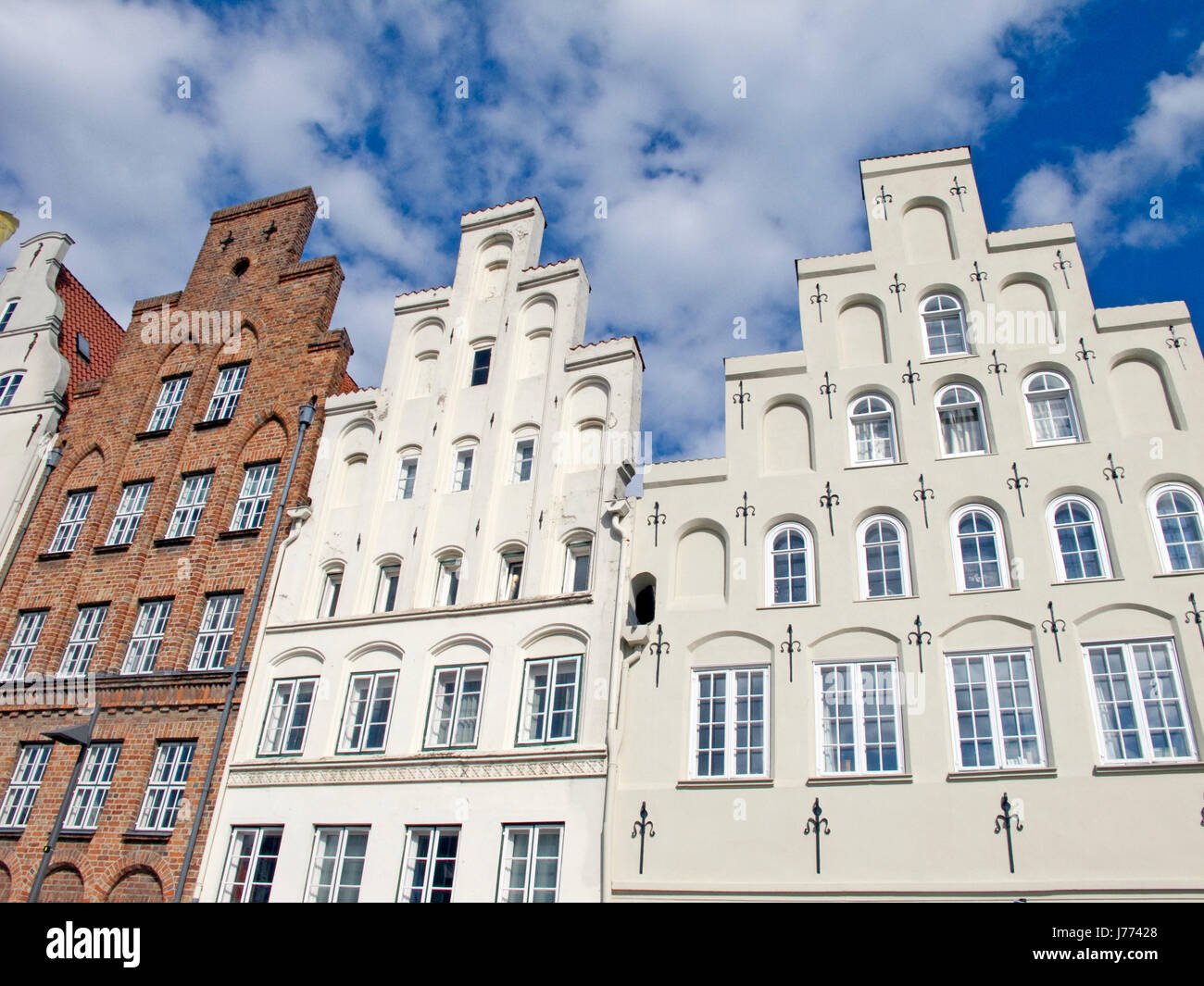 luebeck house building window porthole dormer window pane germany ...