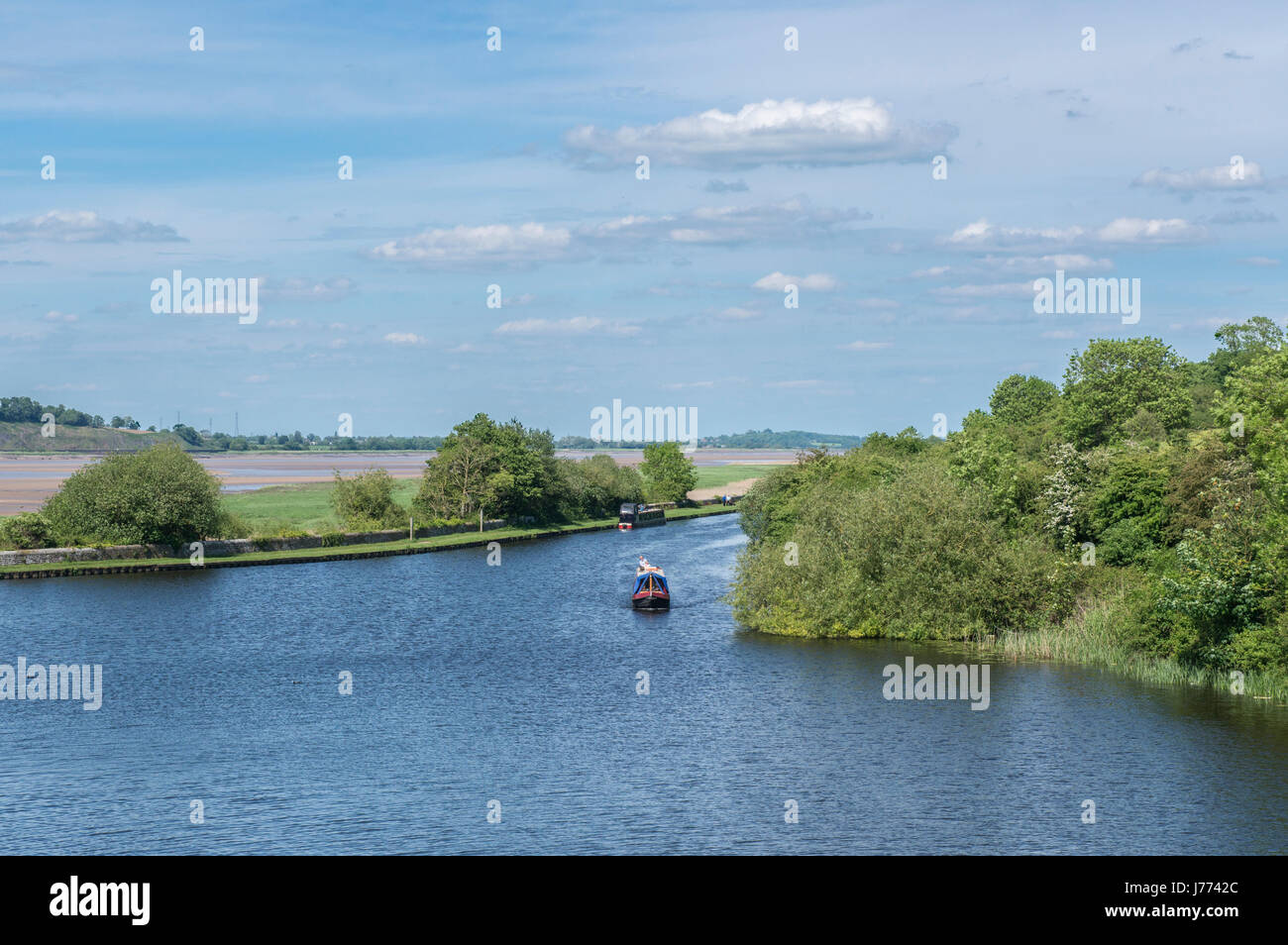 The start of the Gloucester and Sharpness canal at Sharpness ...