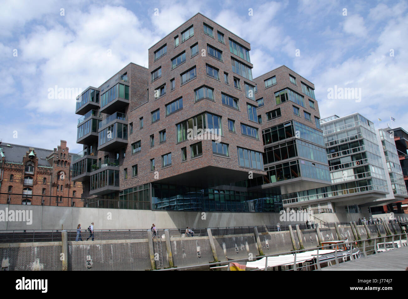 europe harbor townscape hamburg harbours style of construction ...
