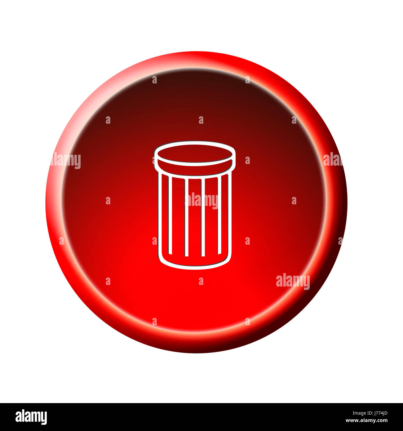 bucket trash garbage can button mull refuse wastepaper basket defunct ...