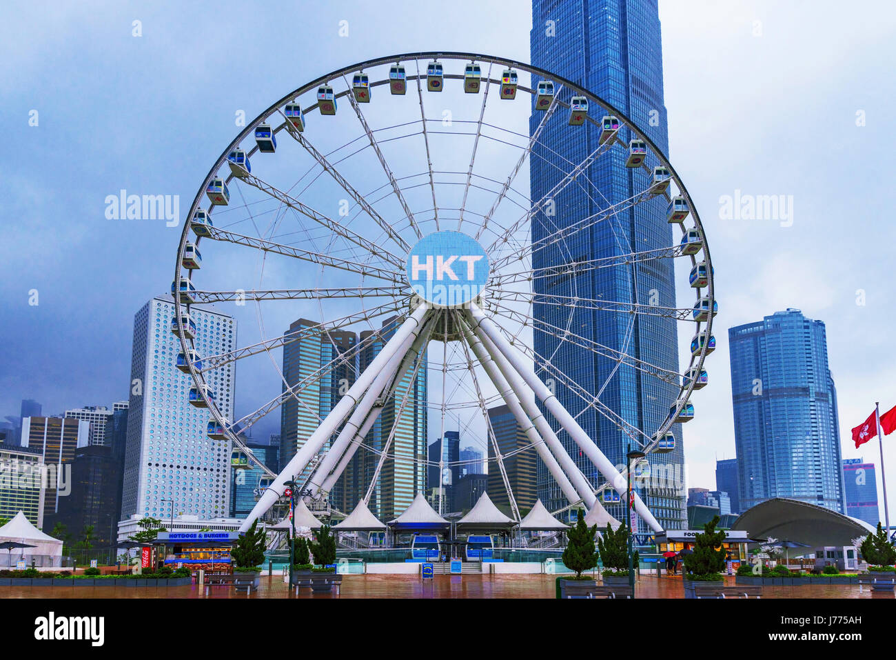 HONG KONG, CHINA - APRIL 25: This is the Hong Kong Observation Wheel ...