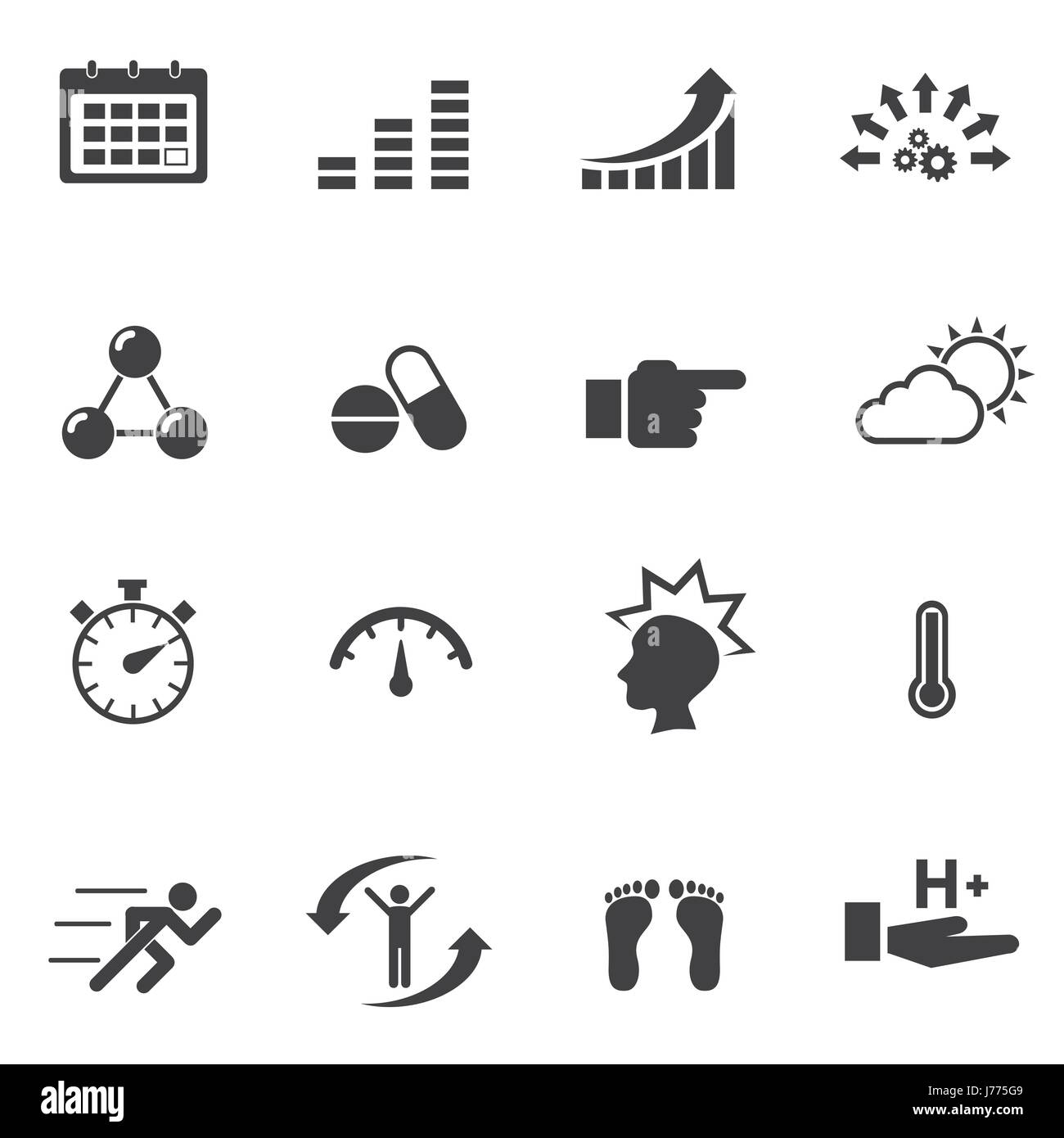 Healthy Icon set Stock Vector Image & Art - Alamy