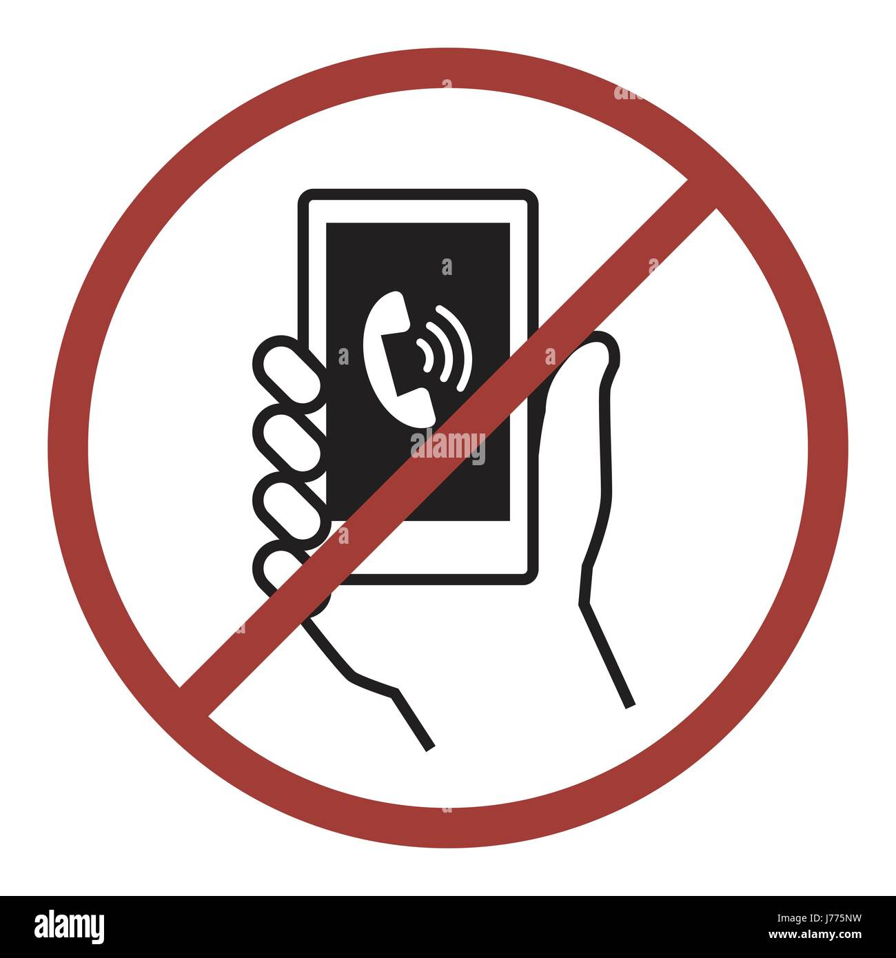 Sign of Do not phone Stock Vector Image & Art - Alamy