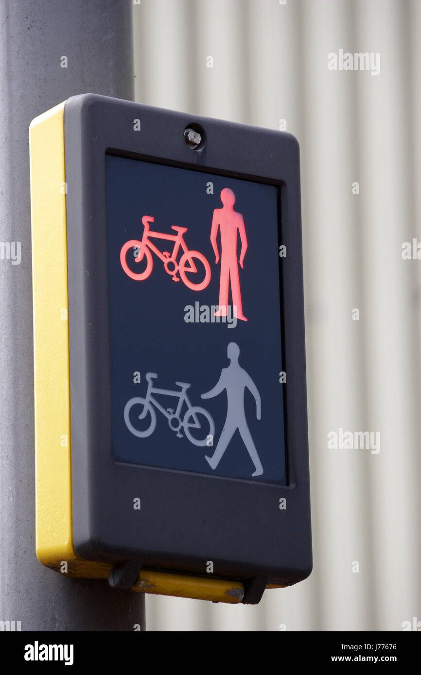 Bicycle and pedestrian figures hi-res stock photography and images - Alamy