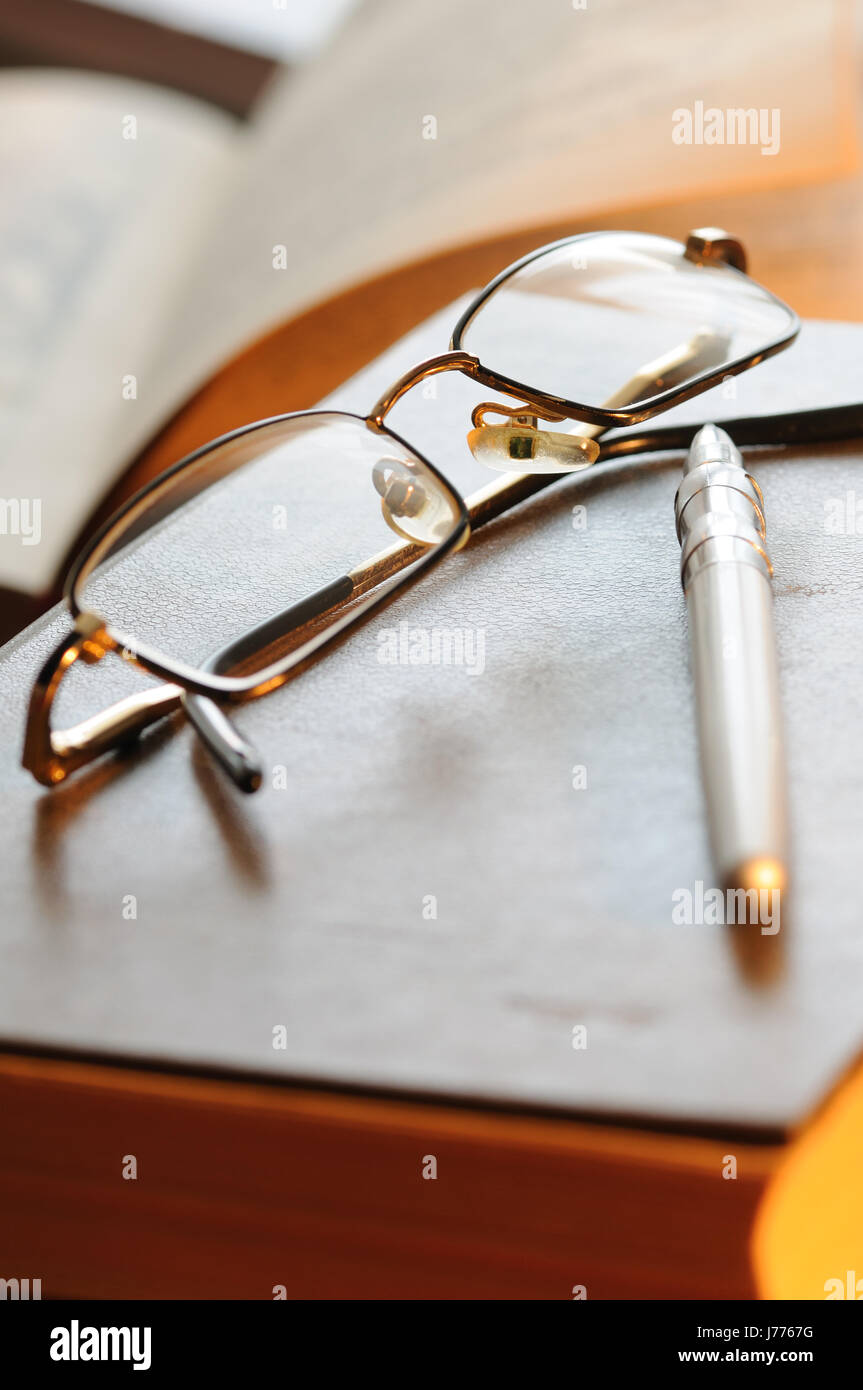 education science spectacles glasses eyeglasses textbook book pen style ...