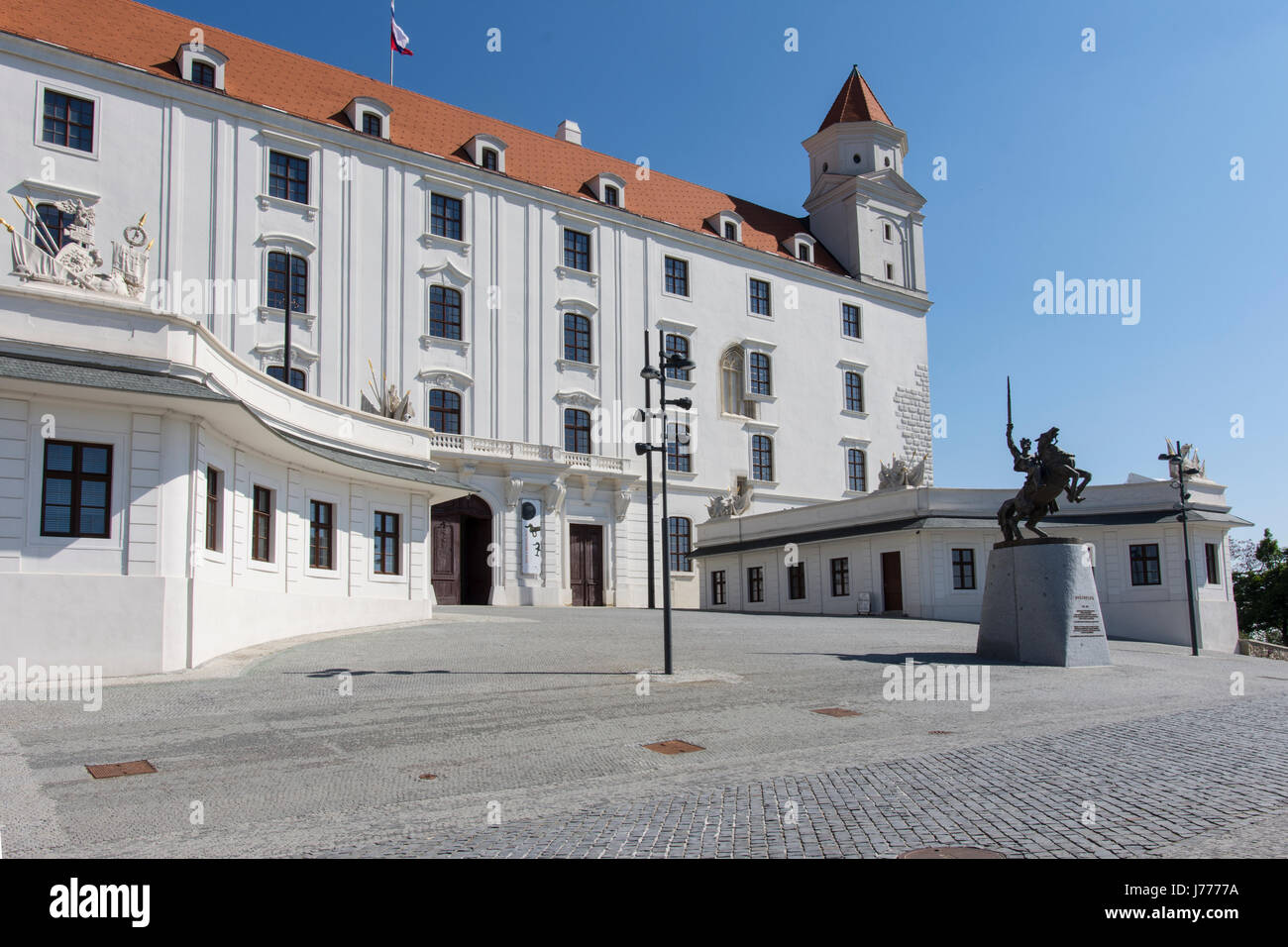 The castle of Bratislava Stock Photo - Alamy