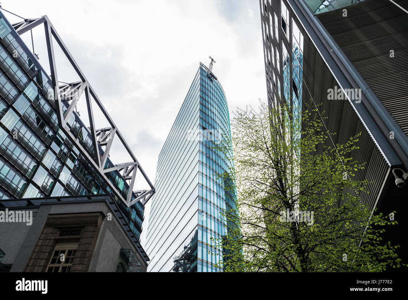 Facade of a modern office buildings in Berlin, Germany Stock Photo - Alamy