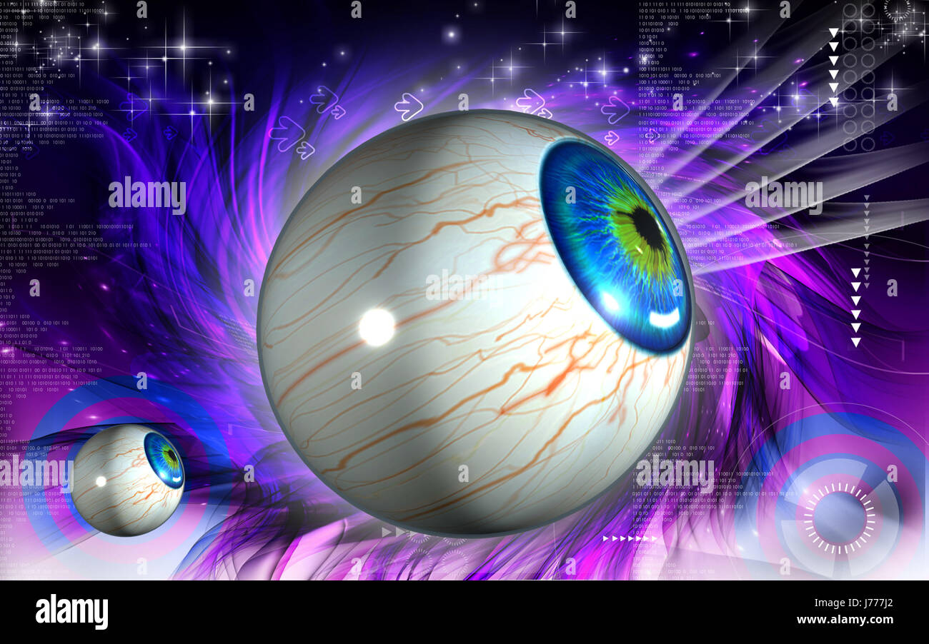 blue education medicinally medical graphics colour science eye organ ...