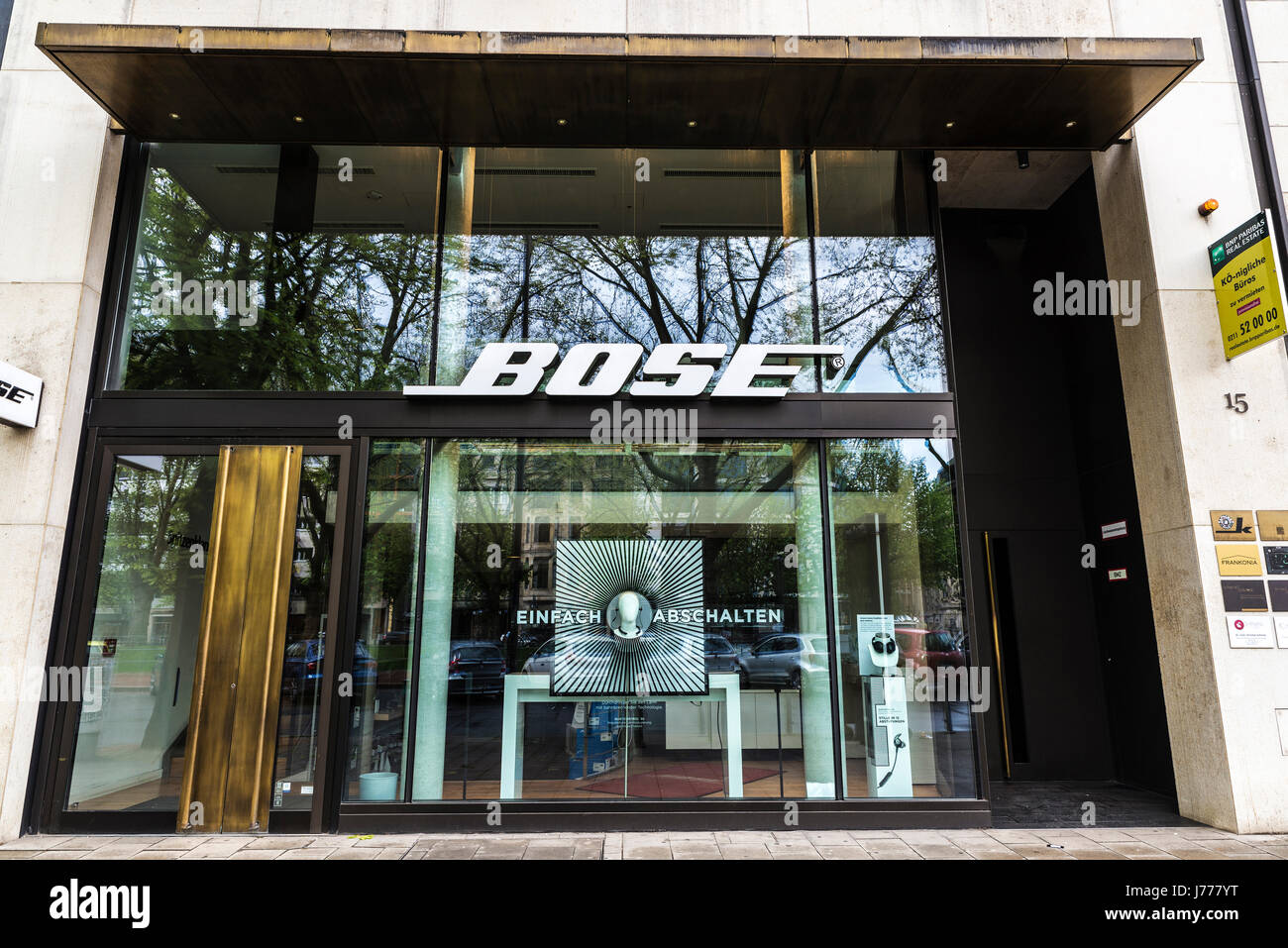 Dusseldorf, Germany - April 16, 2017: Bose store located in a modern ...