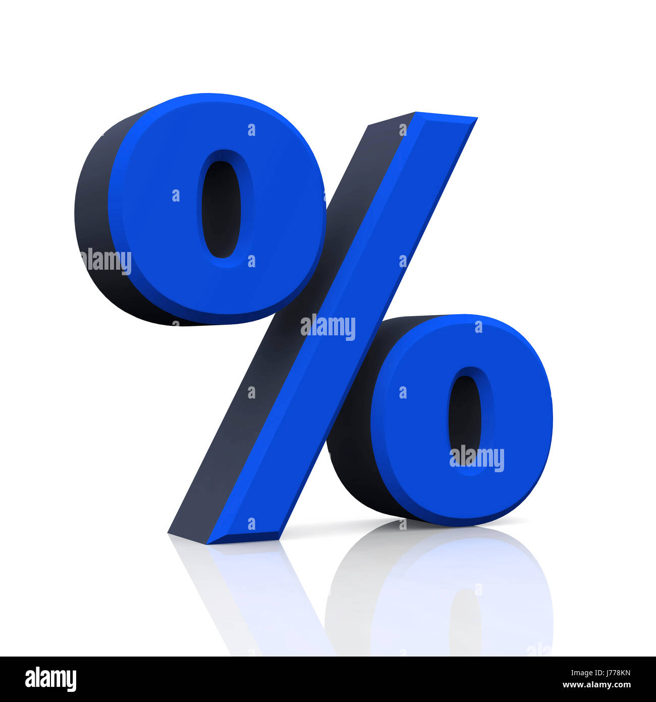 3d percent symbol blue black Stock Photo - Alamy