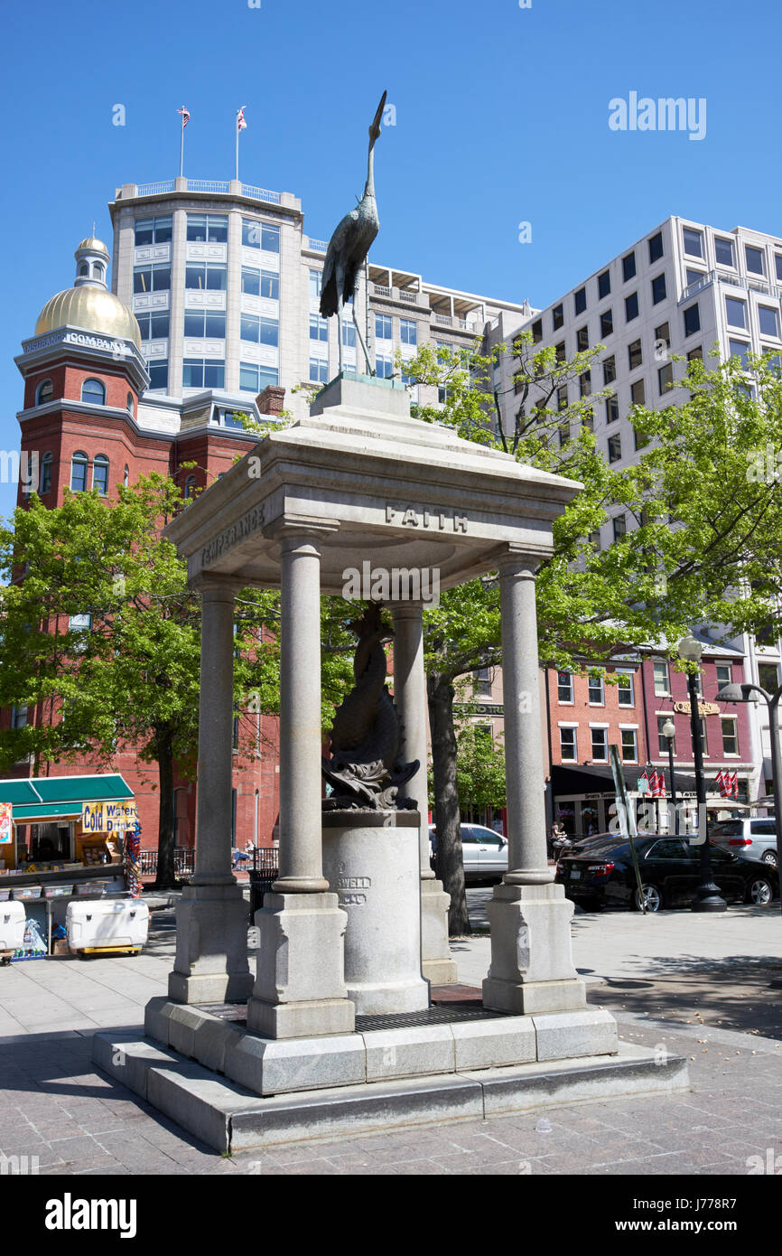 Temperance fountain indiana square Washington DC USA Stock Photo - Alamy