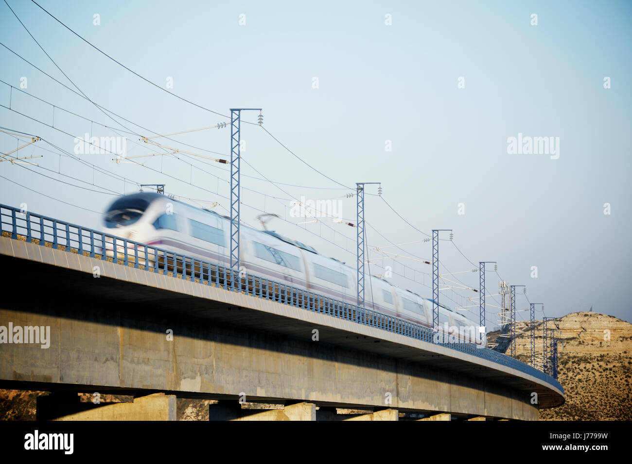 High speed rail bridge hi-res stock photography and images - Alamy