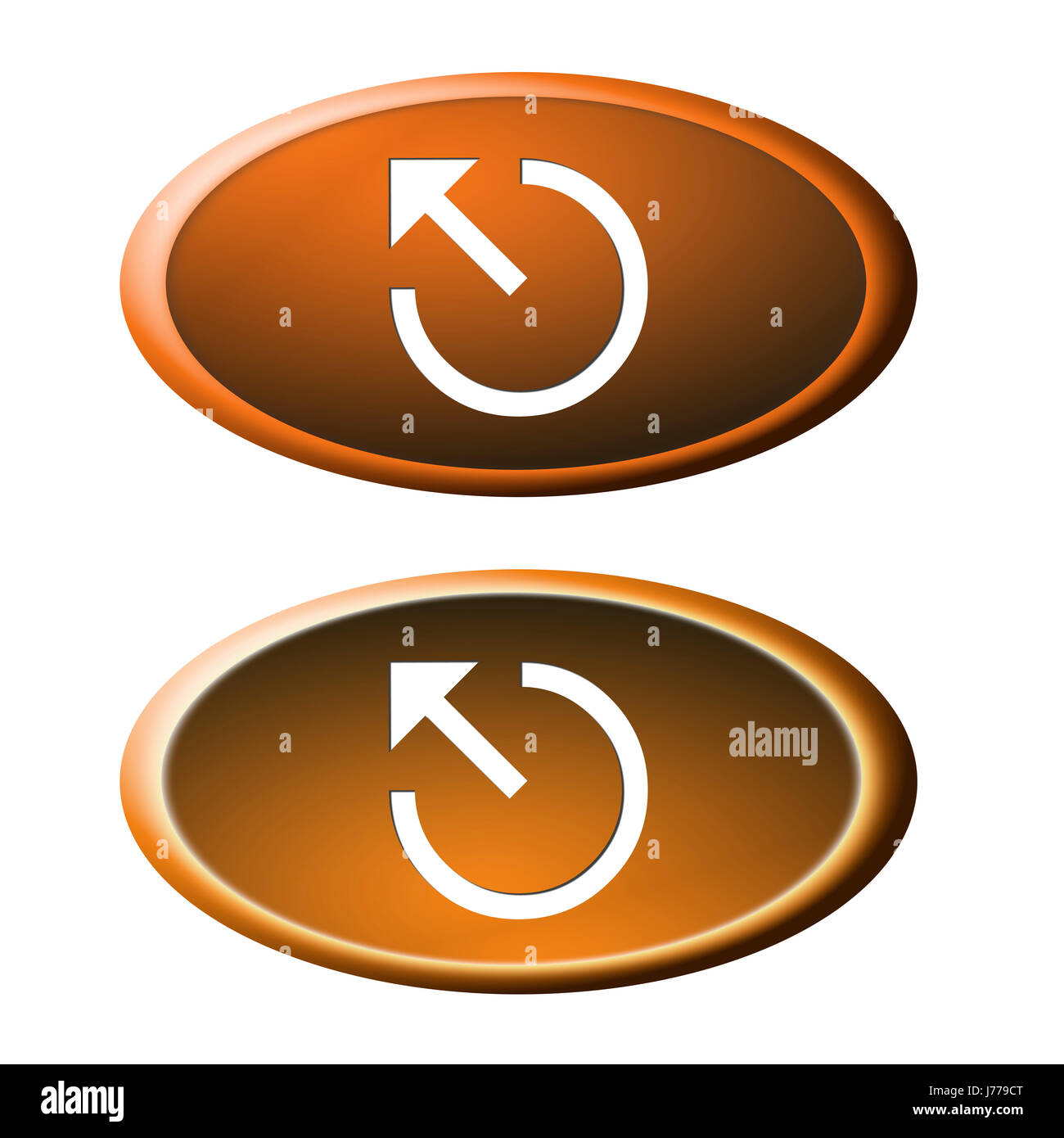 illustration direction button back pictogram symbol pictograph trade ...