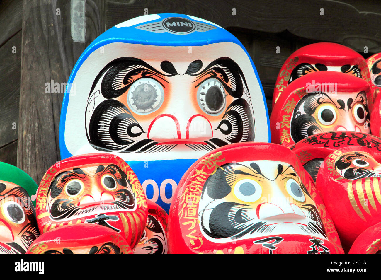 Daruma Dolls at Daruma-ji Temple Takasaki city Gunma Japan Stock Photo ...