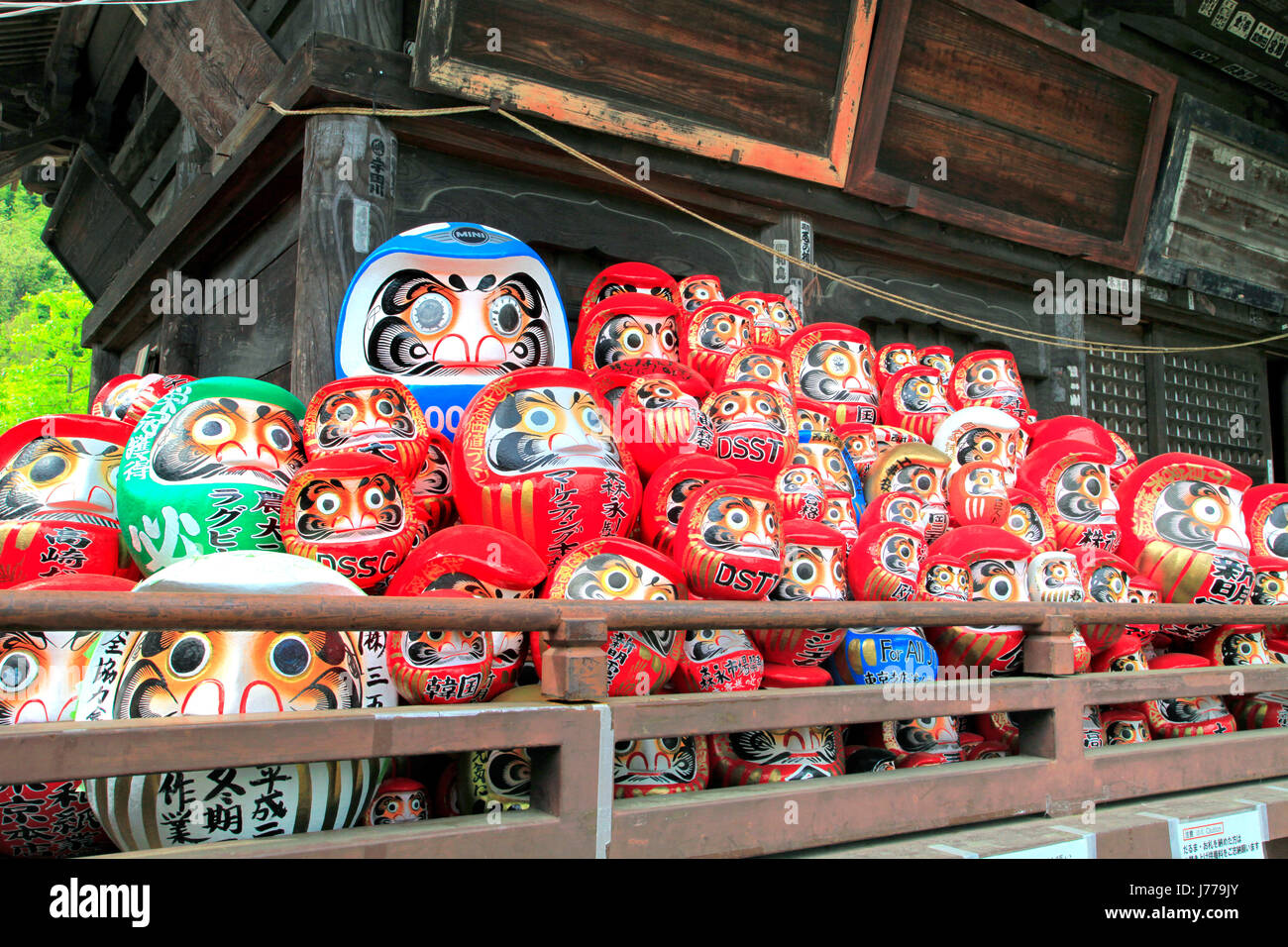 Daruma Dolls at Daruma-ji Temple Takasaki city Gunma Japan Stock Photo ...