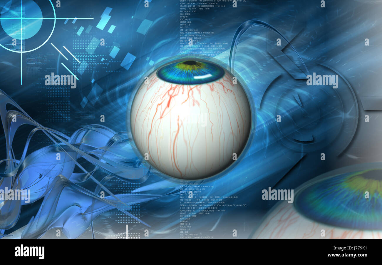 blue education medicinally medical graphics colour science eye organ ...