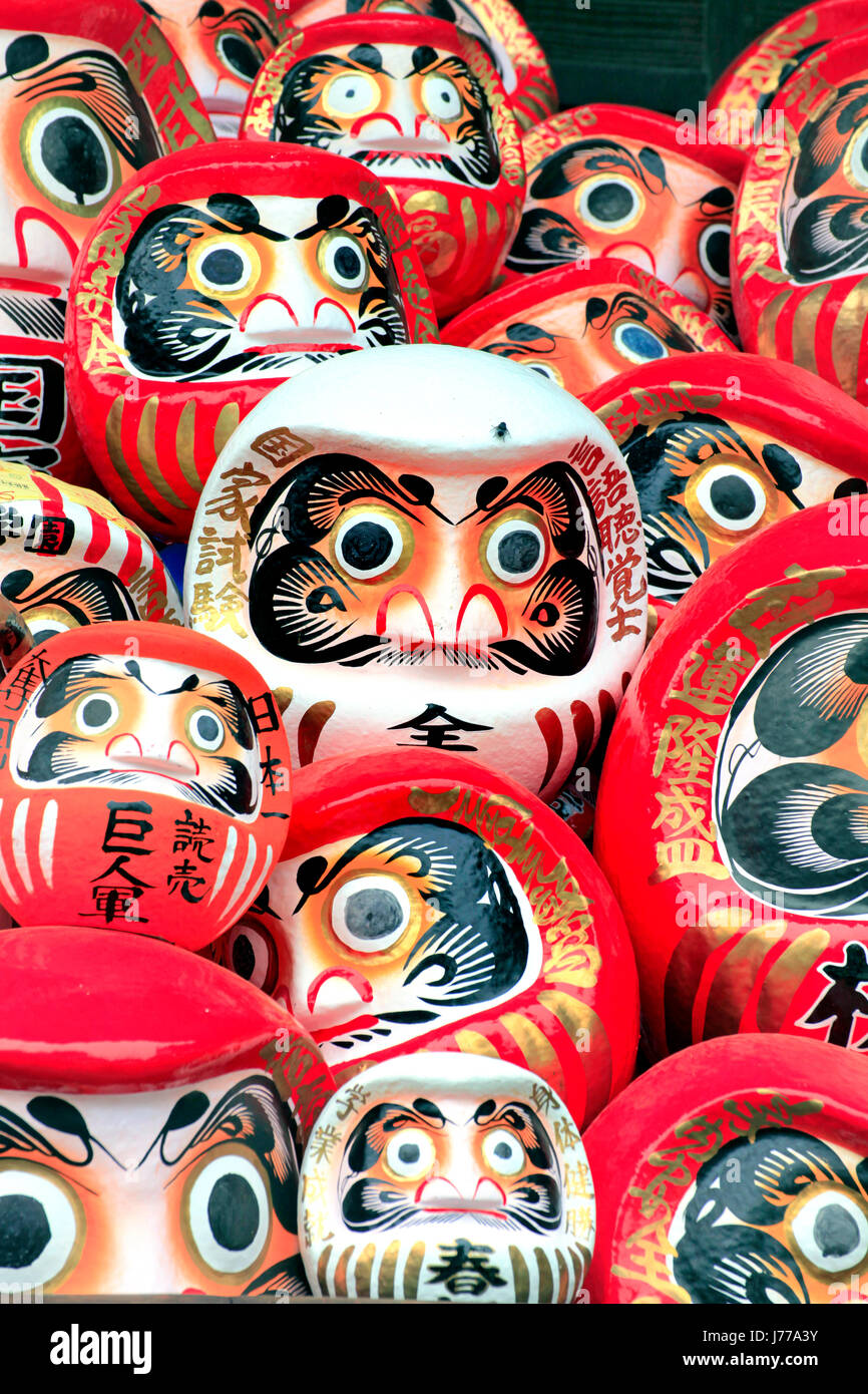 Daruma Dolls at Daruma-ji Temple Takasaki city Gunma Japan Stock Photo ...