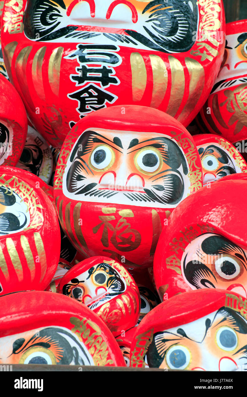 Daruma Dolls at Daruma-ji Temple Takasaki city Gunma Japan Stock Photo ...