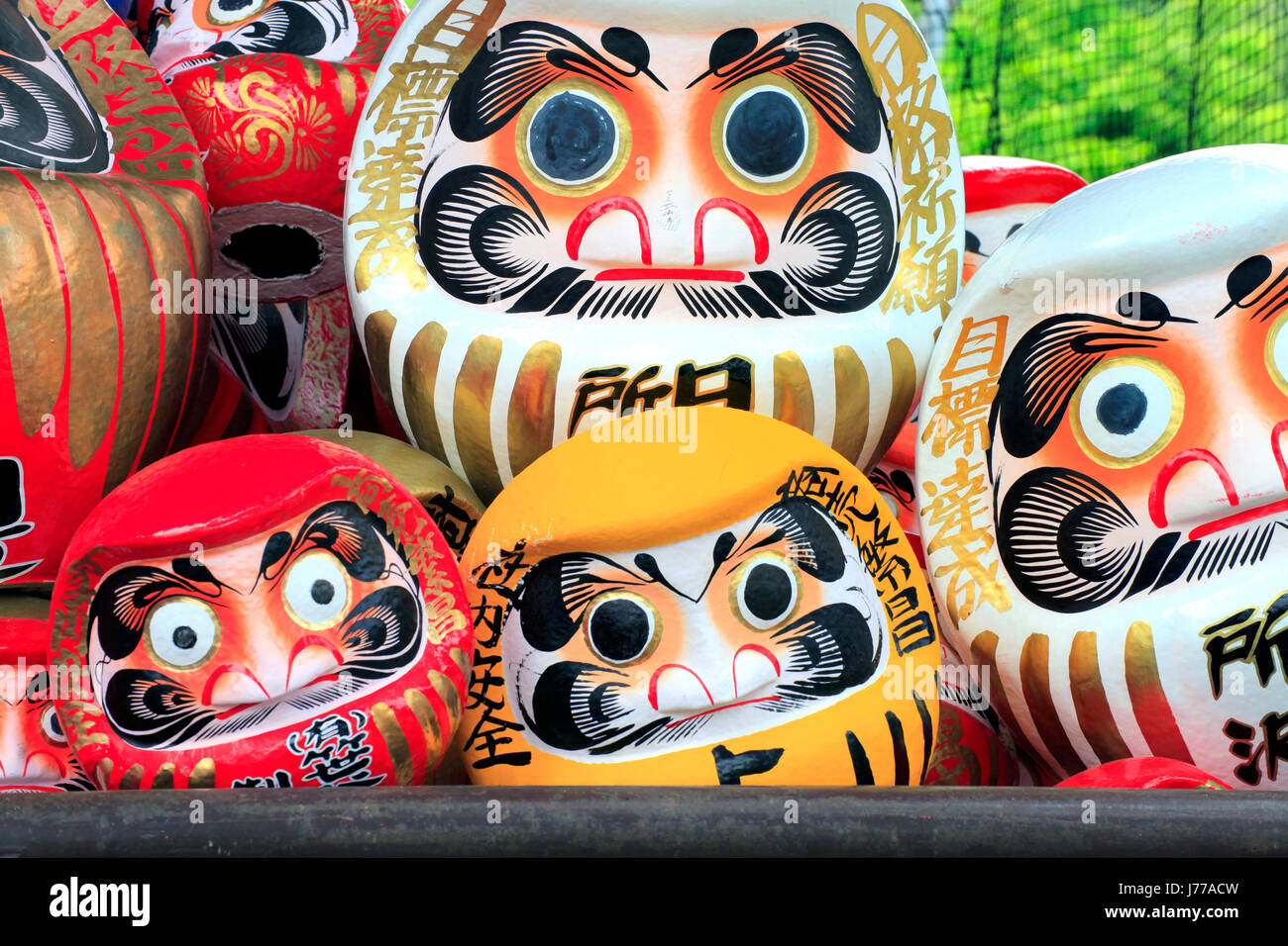 Daruma Dolls at Daruma-ji Temple Takasaki city Gunma Japan Stock Photo ...