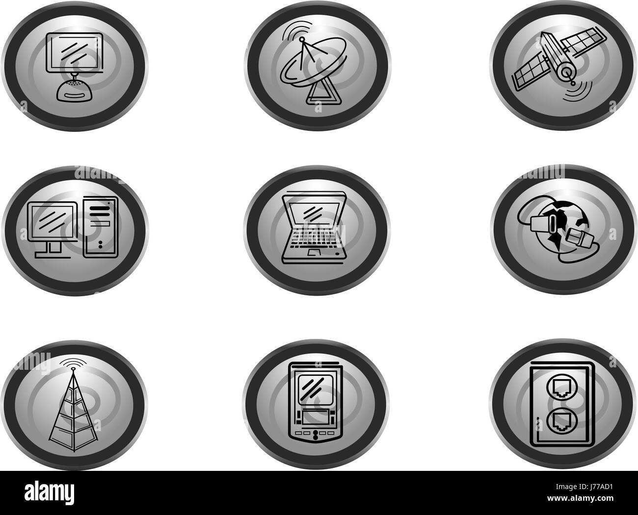 illustration website icon commerce computers computer order objects ...