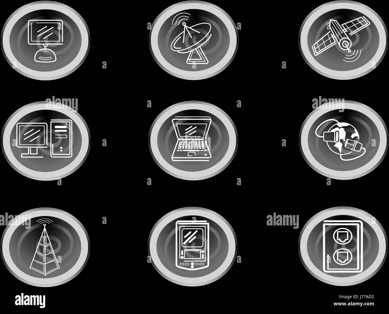 illustration website icon commerce computers computer order objects ...