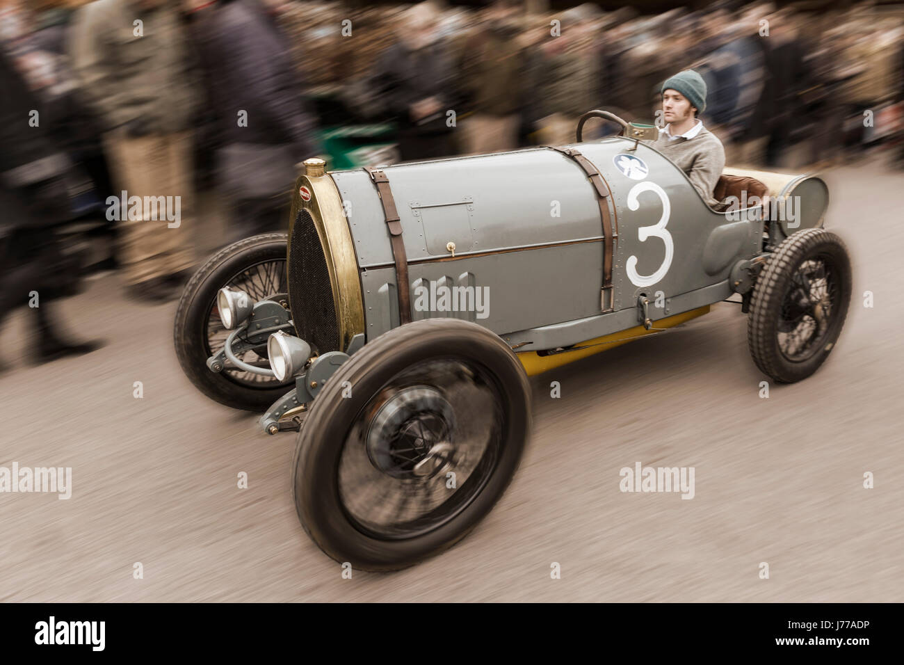 1922 Bugatti Brescia in the paddock, S.F. Edge Trophy entrant, at the ...
