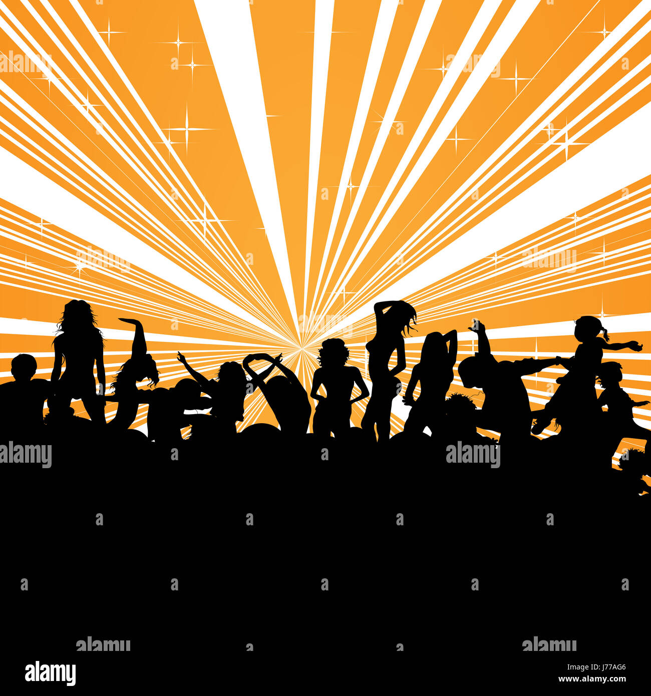 association club artistic cutout dancing dance crowd casserole contour ...