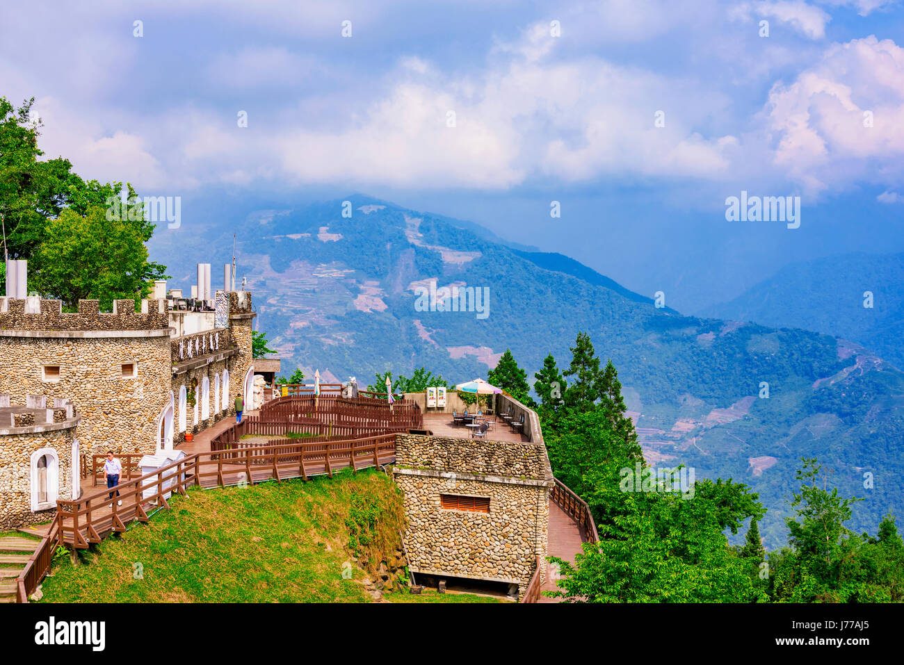 NANTOU, TAIWAN - MAY 05: This is a view of traditional achitecture with ...