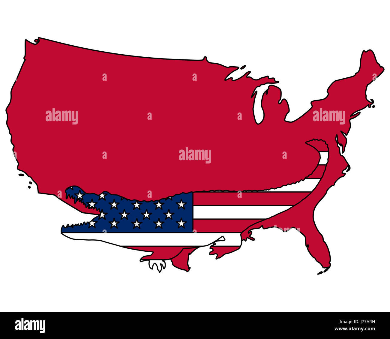 usa america alligator north america states united sign signal blue ...