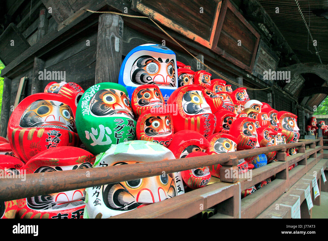 Daruma Dolls at Daruma-ji Temple Takasaki city Gunma Japan Stock Photo ...